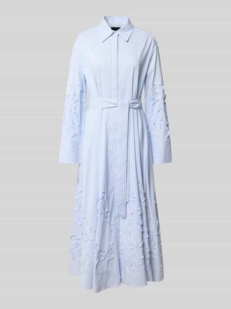 Marc Cain Hemdblusenkleid mit verdeckter Knopfleiste und Bindeg&uuml;rtel