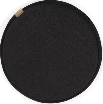 Generic Esszimmerstuhlkissen 1/2/4er-Pack Runde Stuhlkissen mit B&auml;ndern Runde Hockerkissen Sitzkissen f&uuml;r Barhocker Stuhlpolster (Schwarz, 30 * 3cm (1 St&uuml;ck))