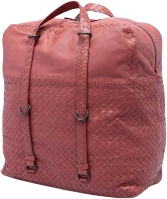 Bottega Veneta Sac &agrave; main en cuir tress&eacute; Pre-owned - unisex - Pre-owned - Rose - Taille: ONE Size