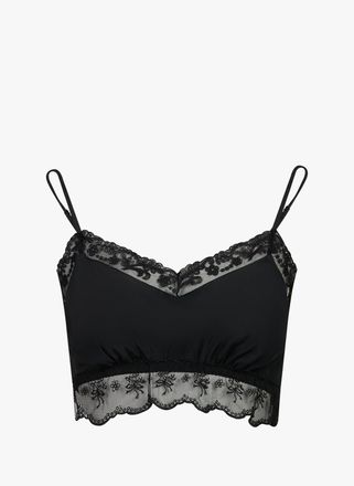 Simone Rocha Brassi&egrave;re zipp&eacute;e &agrave; empi&egrave;cement en dentelle