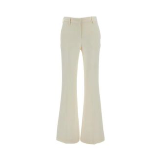 Alberto Biani Cady Wide Pantalons - Femme - Pantalons - Blanc - Taille: 34 FR