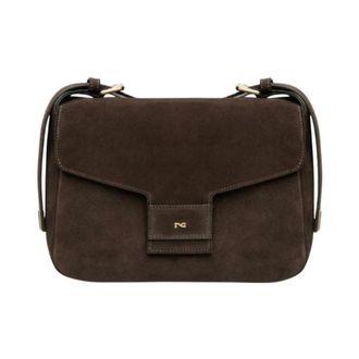 Nero Giardini Velours Umh&auml;ngetasche - - Bags - Damen - Braun - ONE SIZE