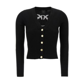 Pinko Schwarze Strickjacke - - Knitwear - Damen - Schwarzk - 2XL