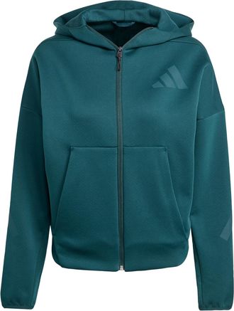 adidas Womens Z.N.E. Zip-Hoodie Aurora Ivy S