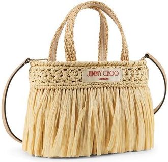 Jimmy Choo London Sac Beach Tote Mini en rapphia