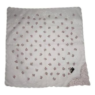 Celine Pre-owned Seidentuch Silk Scarf - Femme - Pre-owned - Blanc - Taille: ONE Size