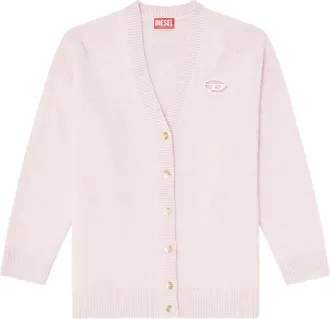 Diesel Cardigan en laine m&eacute;lang&eacute;e &agrave; logo Diesel