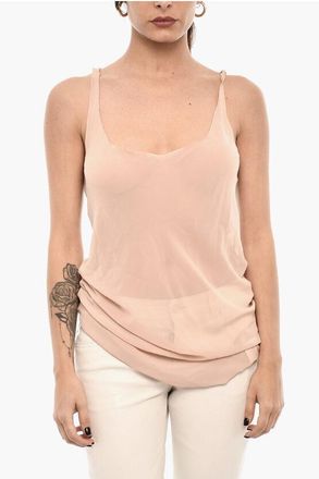 Dsquared2 Sheer Silk and Nylon Top size 38