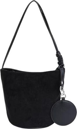 Generic Sac &agrave; bandouli&egrave;re tendance pour femme avec poign&eacute;e - Grande capacit&eacute; - Pour le quotidien et les voyages, Noir, Mittelgro&szlig;e