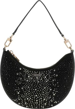 Guess Femme, Sacs, Noir, Taille: ONE Size Tasmin Rhinestones Hobo Bag