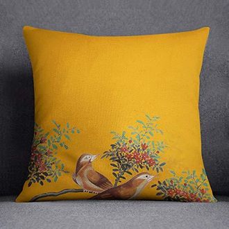 Bonamaison Le Jardin du Lin Kissenhüllen, Cotton, Mehrfarbig, 45x45