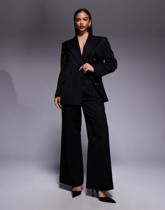 Asos ASOS X THE SOURCED COLLECTION - Pantalon de costume - Noir
