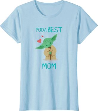 Star Wars Yoda Best Mom Hearts Mothers Day T-Shirt
