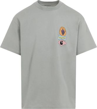 Carhartt Work in Progress Homme, Tops, Vert, Taille: S S/S Stacked Grapes T-Shirt
