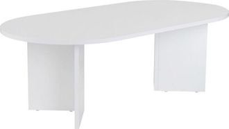 Hanah Home Table basse en bois Sable - 60 x 119 x 40 cm - Blanc