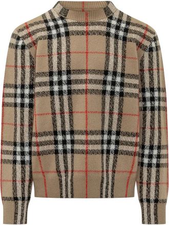 Burberry Pull &agrave; col roul&eacute; - Homme - Pulls - Beige - Taille: M