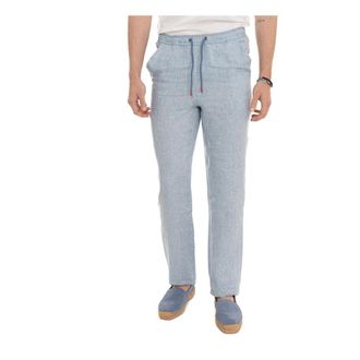 Kiton Leinenhose mit Kordelzug - - Trousers - Herren - Blau - W36