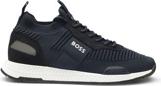 BOSS Men Titanium_Runn_knst_N Sneaker Blue 46 EU