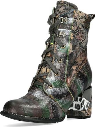 Laura Vita Bottines Femme Maevao 10, Pointure:37 EU, La Couleur:Vert