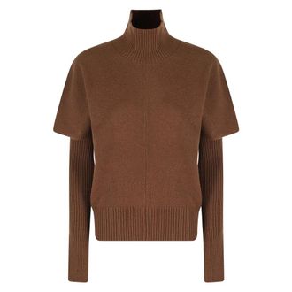 Federica Tosi Damen, Strickwaren, Braun, SGr&ouml;&szlig;e