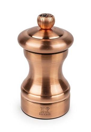 Peugeot Moulin à Poivre Bistro Chef Cuivre 10 cm CHR - Réglage Classique - en Argent Revalorisé Labellisé PEFC - Fabrication Française