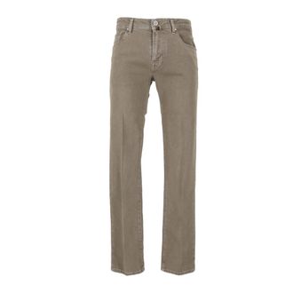 Jacob Cohen Slim-fit Pantalons - Homme - Pantalons - Gris - Taille: W35