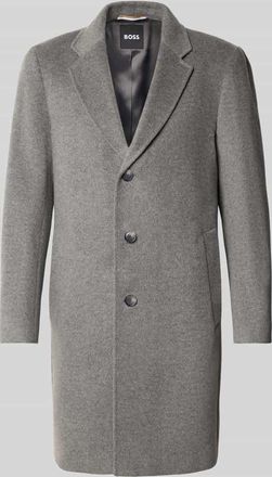 HUGO BOSS Slim Fit Wollmantel mit Reverskragen Modell HYDE