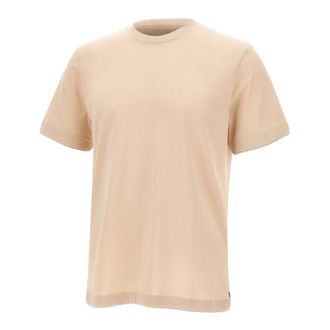 Eleventy Homme, Tops, Beige, Taille: XL T-Shirt &agrave; Bordures