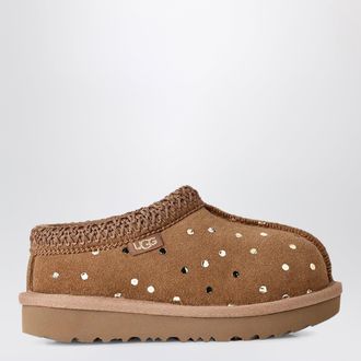UGG Sabot Tasman II Shiny Dots in Kastanienbraun aus Wildleder
