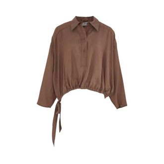 Margaux Lonnberg Panka Chemise - - Blouses & Shirts - Damen - Braun - S