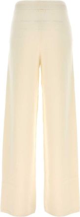 Max Mara Womens Cream Cashmere Fiabe Pant Bianco Exterior: Pantaloni Trousers