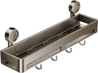 Generic Badezimmer-Saugnapfregale, Duschregale, Saugnapf-Wandhalterung, Geb&auml;ck-Handtuchhalter mit Haken, Aufbewahrungs-Organizer, Badezimmer-Zubeh&ouml;r, Wandhalt