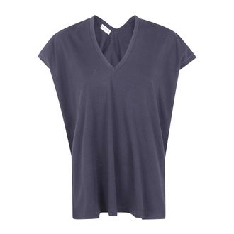 Dries Van Noten V-Ausschnitt T-Shirt - - Tops - Damen - Schwarzk - M