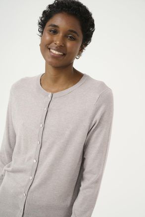 Kaffe Strickjacke KAlizza M, Elephant Skin Melange M