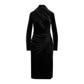 Ralph Lauren Felrad Langarmkleid - - Dresses - Damen - Schwarzk - 3XS