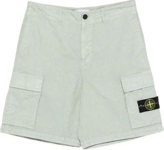 Stone Island Homme, Shorts, Vert, Taille: W31 Sage Polyamide Shorts