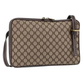Celine Sac bandouli&egrave;re en toile Pre-owned - Femme - Pre-owned - Beige - Taille: ONE Size