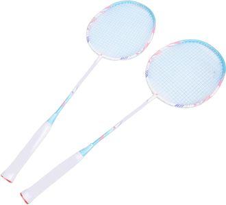 CHICIRIS Drfeify Badmintonschl&auml;ger-Set, Carbon-Verbundwerkstoff, Hochfest, 2-Spieler-Schl&auml;ger f&uuml;r das Erwachsenentraining, Ger&auml;umige Aufbewahrungstasche f&uuml;r Hi