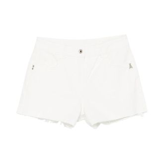Patrizia Pepe Raw-Cut Denim Shorts - - Shorts - Damen - Wei&szlig; - W32