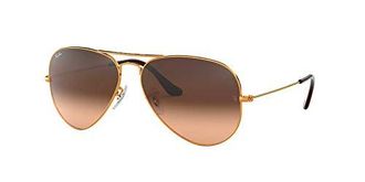 Ray-Ban Lunettes de Soleil AVIATOR LARGE METAL RB 3025 Copper/Pink Brown Shaded 58/14/135 unisexe