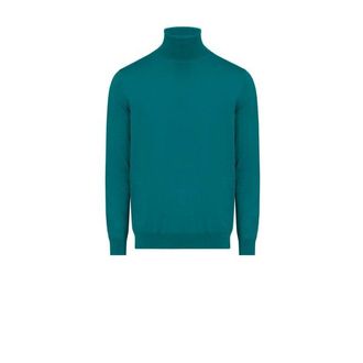 Au Printemps Paris Rollkragenpullover aus Merinowolle - Grün