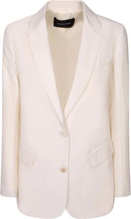 Fabiana Filippi Femme, Vestes, Blanc, Taille: 36 FR Blazer en jersey
