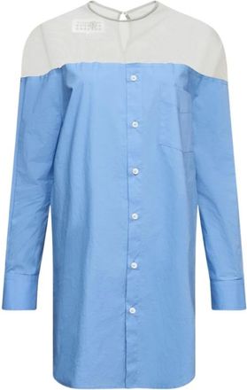 Maison Margiela Femme, Blouses et Chemises, Bleu, Taille: 34 FR Top