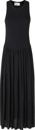 SOLOTRE Femme, Robes, Noir, Taille: 38 FR Abito Long Dress