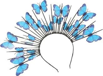 Generic Bandeau de cheveux multi-couches en forme de papillon pour enfants, confortable &agrave; porter pour les f&ecirc;tes costum&eacute;es, papillon multicouche