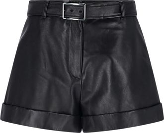 Sportmax Leather Shorts
