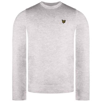 Lyle & Scott Merino Mens Hellgrauer Pullover