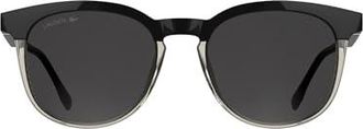 Lacoste Lunettes de Soleil L6073S 001 BLACK/TRANSPARENT BLUSH 52/19/145 Homme