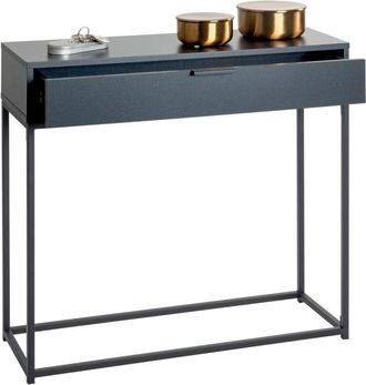 M&S Collection Console 1 tiroir 80x28x77 cm en bois et métal