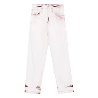 Federico Cina Jeans droits - Femme - Jeans - Rose - Taille: 36 FR